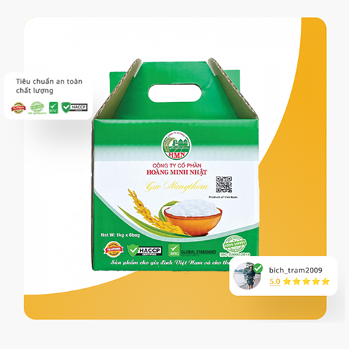 Gạo Nàng Thơm Hộp 6Kg - Vijafarm